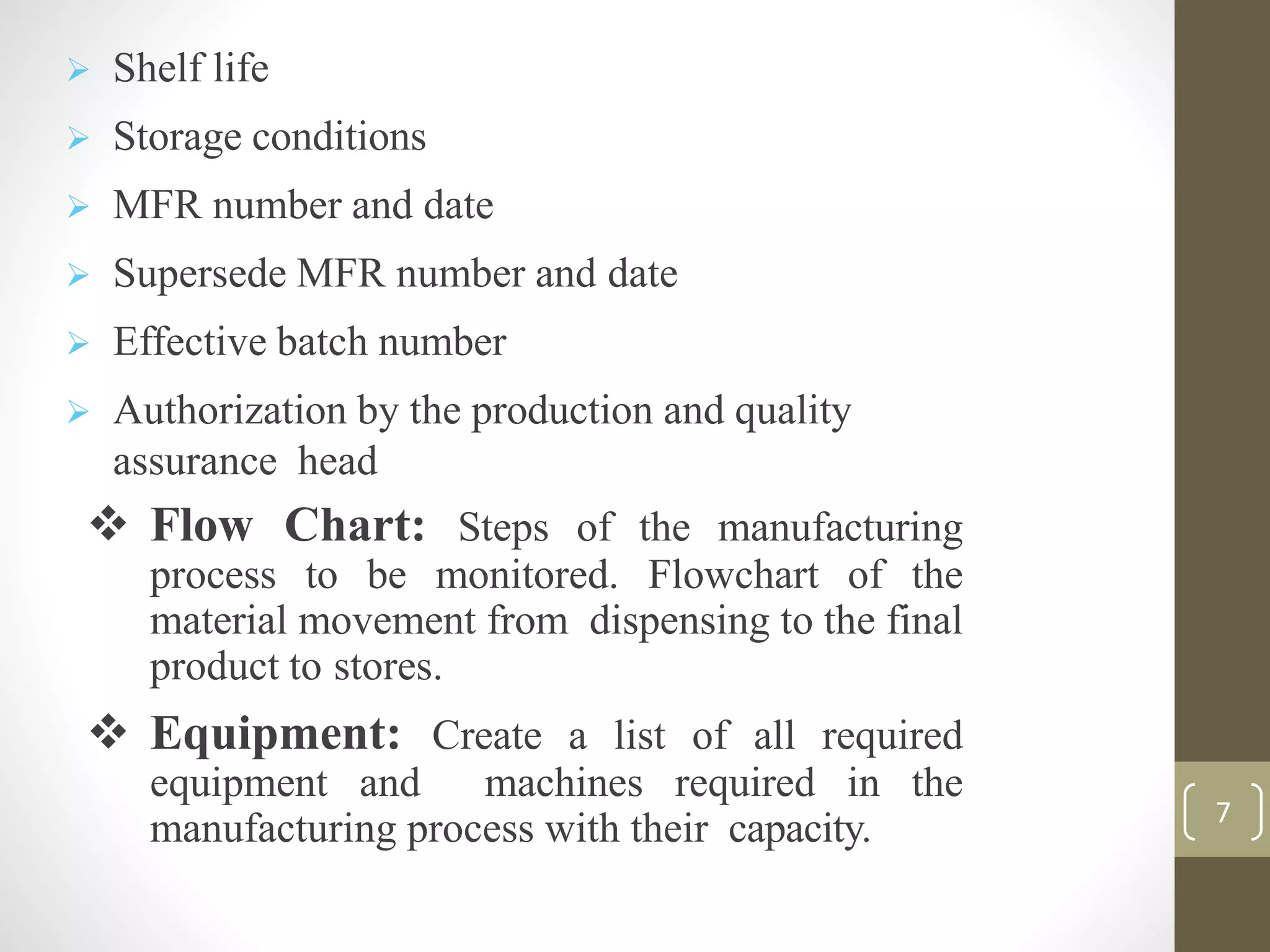 Documentation In Pharmaceutical Industry(Master Formula Record,DMF ...