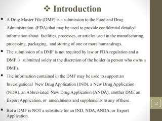 Documentation In Pharmaceutical Industry(Master Formula Record,DMF ...