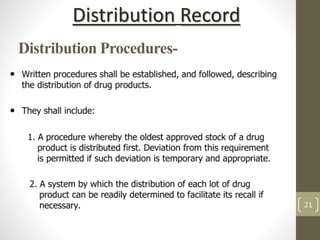Documentation In Pharmaceutical Industry(Master Formula Record,DMF ...