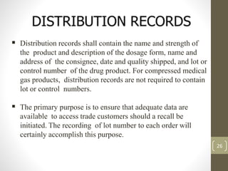 Documentation In Pharmaceutical Industry(Master Formula Record,DMF ...