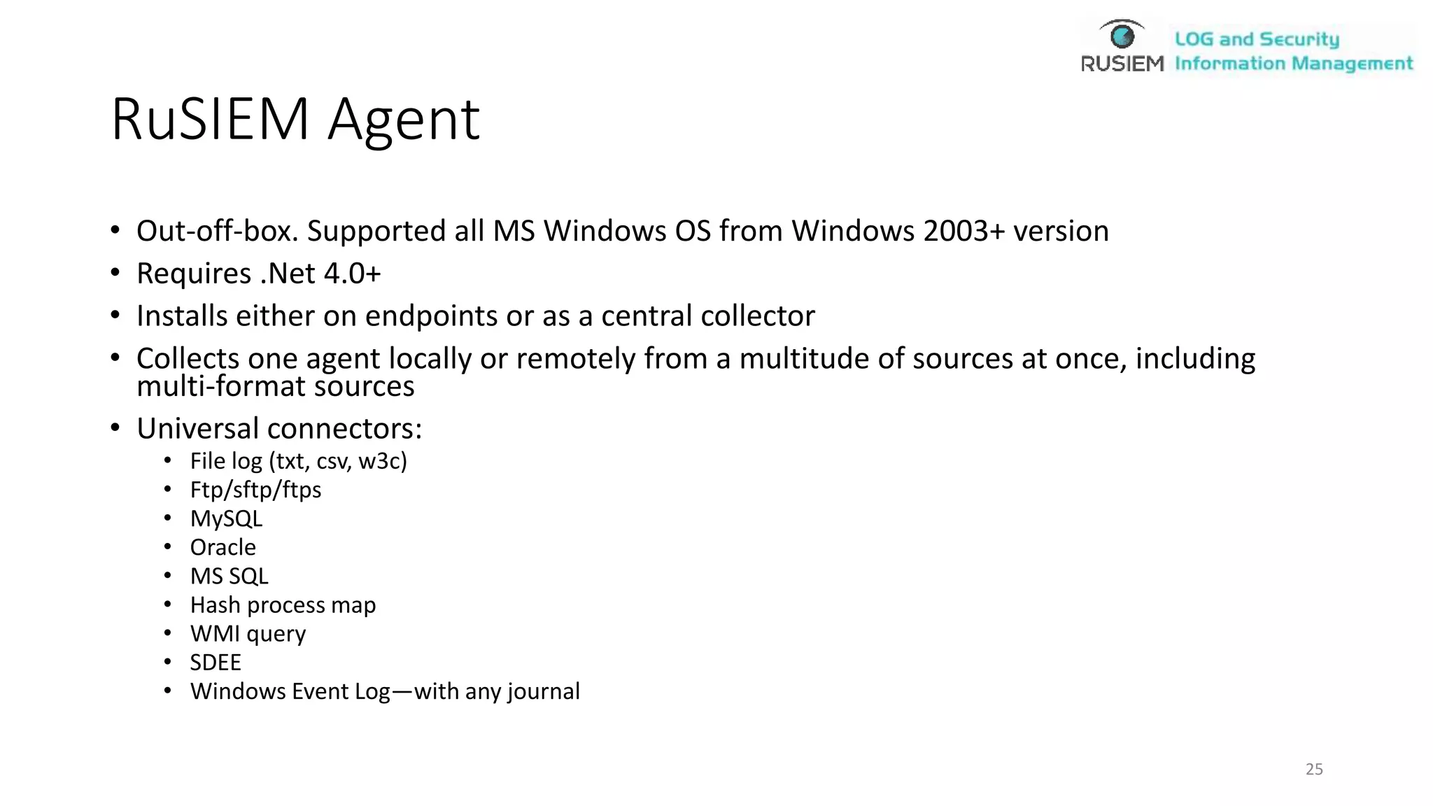 RuSIEM overview (english version) | PPT | Free Download