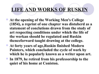 Ruskin message | PPT