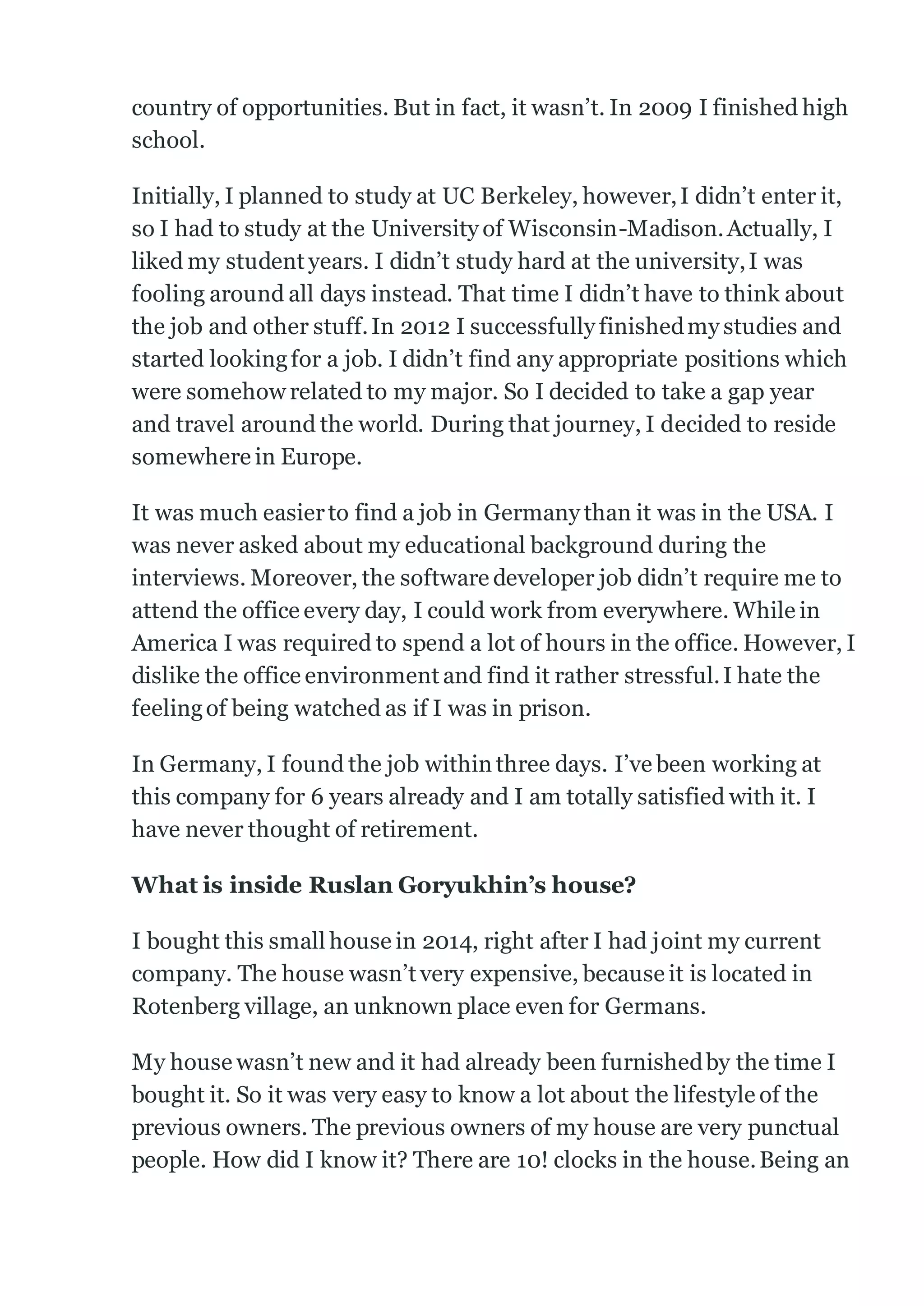 Ruslan Goryukhin's wife, general facts about Ann Huston | DOCX