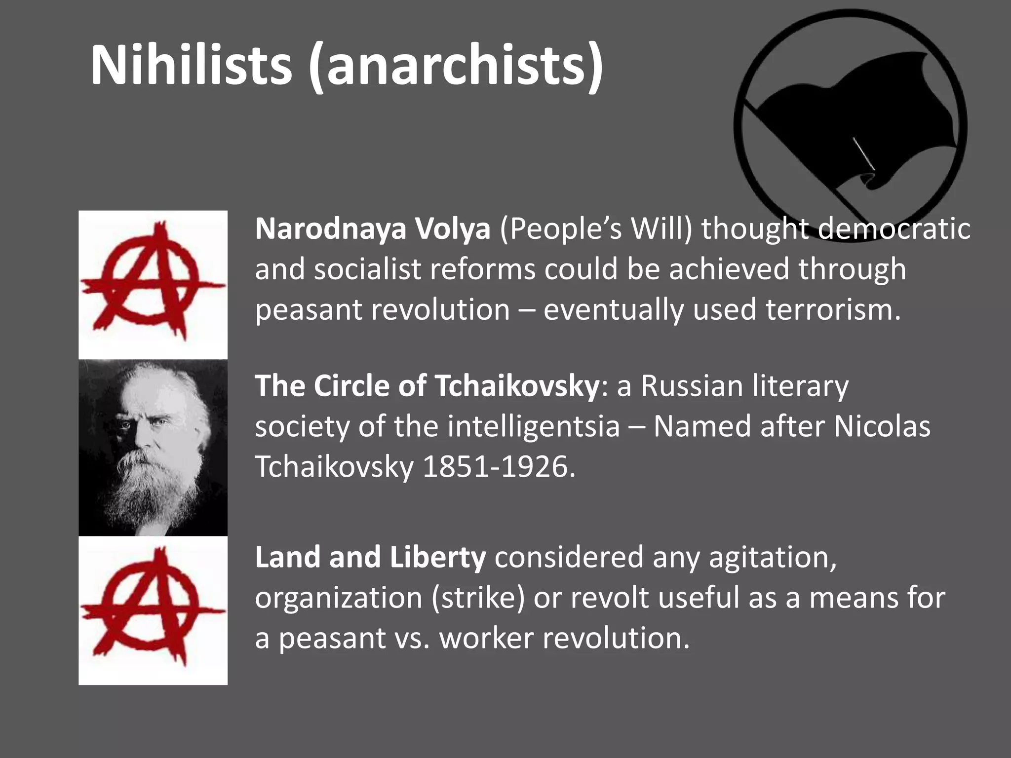 Russian Revolution Political Groups | PPTX