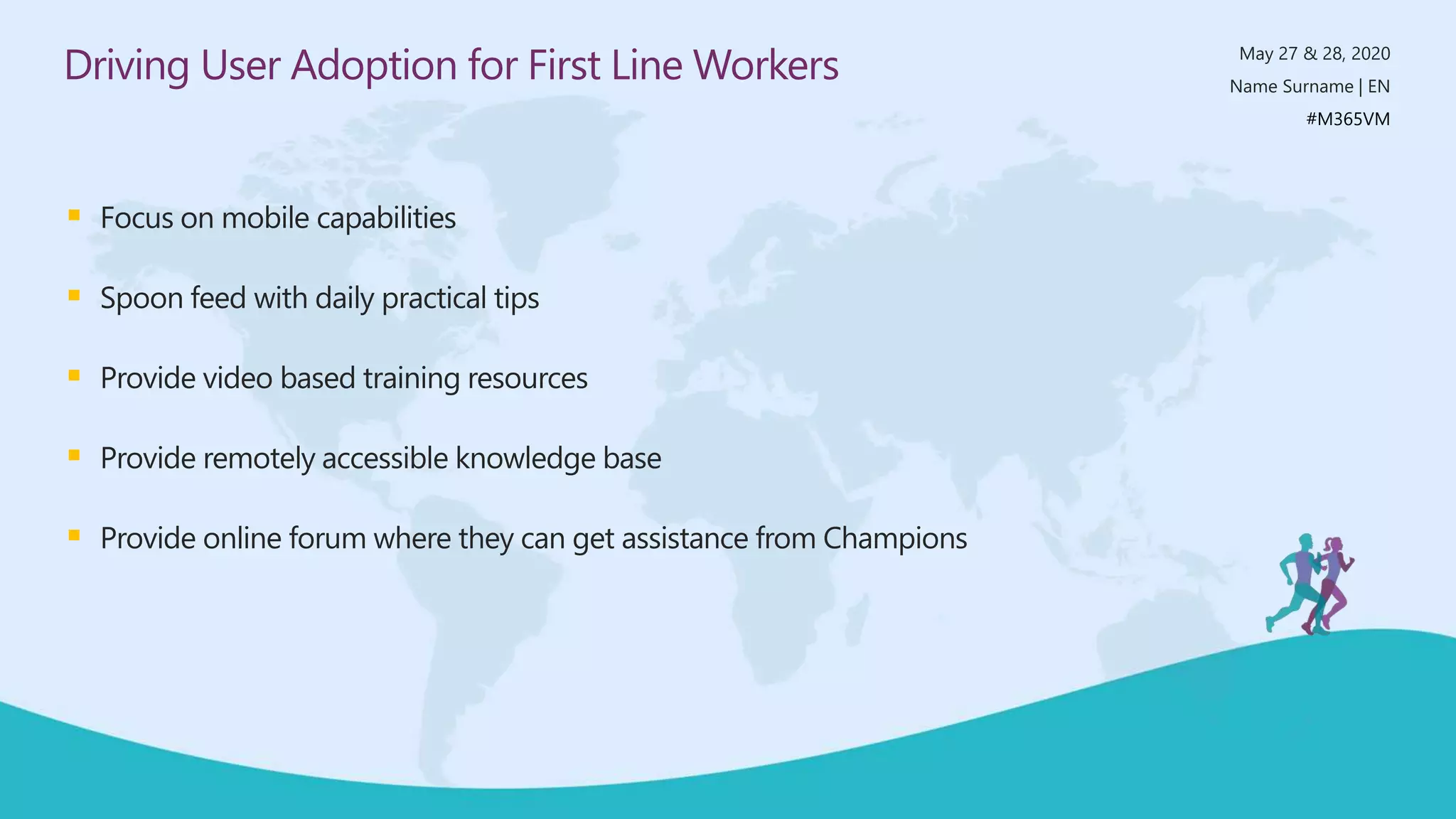 Russ basiura microsoft teams-empowering first line workers m365 virtual marathon | PPT