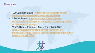 Russ basiura microsoft teams-empowering first line workers m365 virtual marathon | PPTX