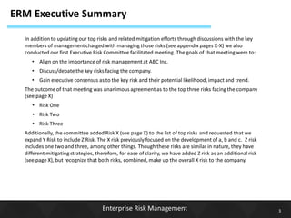 Enterprise Risk Management | PDF