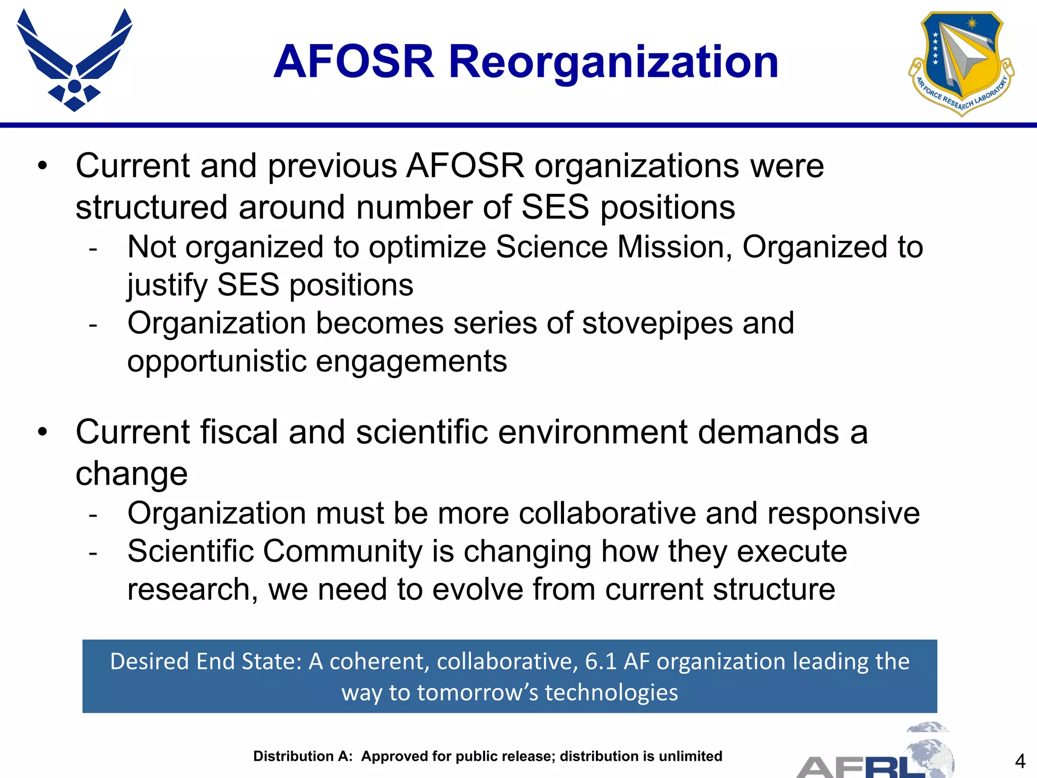 Russell - AFOSR Overview - Spring Review 2013 | PDF