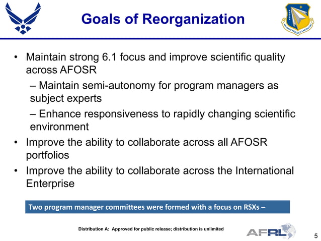 Russell - AFOSR Overview - Spring Review 2013 | PPT