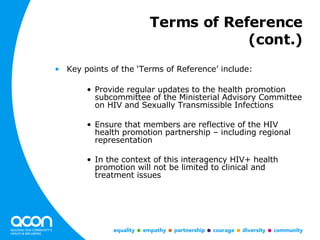 NSW HIV+ Health Promotion Interagency | PPT