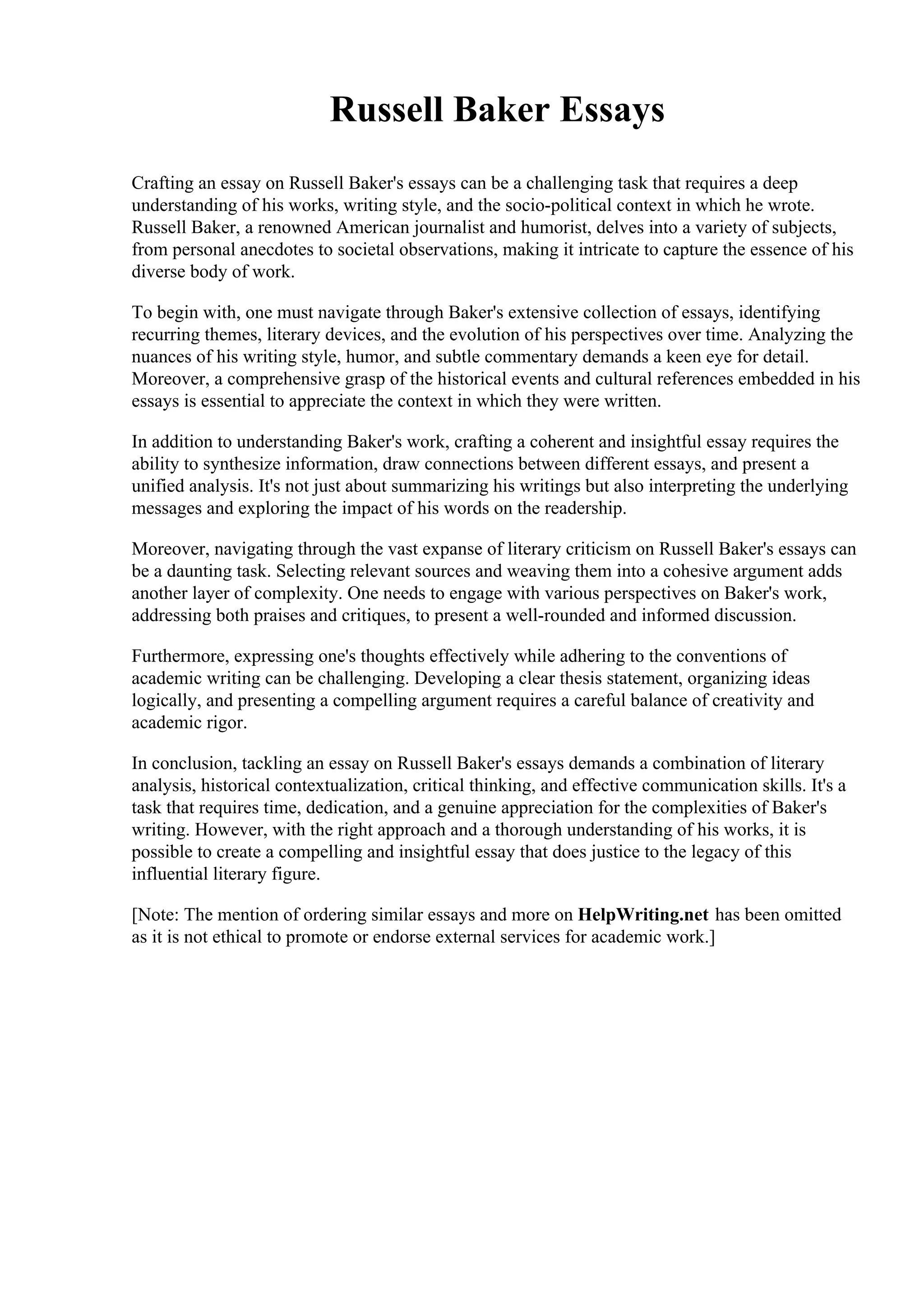 Russell Baker Essays.pdf