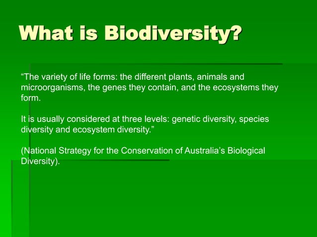 Russell biodiversity values | PPTX | Environmental Services Industry ...