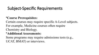 Russell group University requirementsppt | PPTX