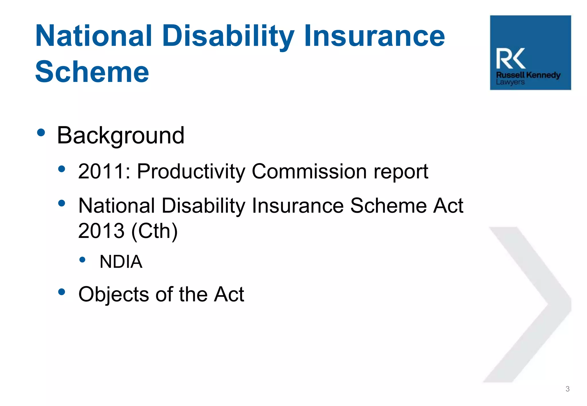 The National Disability Insurance Scheme | PPTX