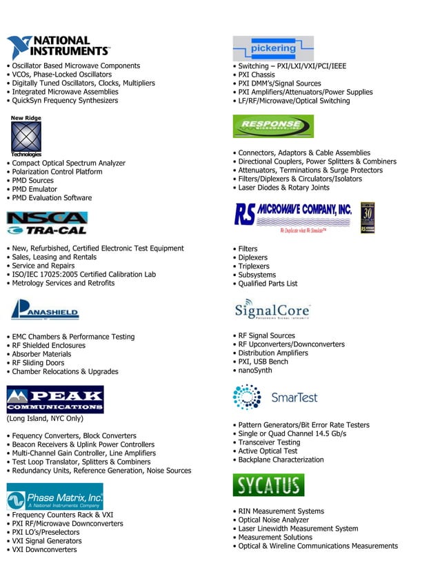 Russell pepe metro ny nj line card | PDF | Computer Peripherals | Computing