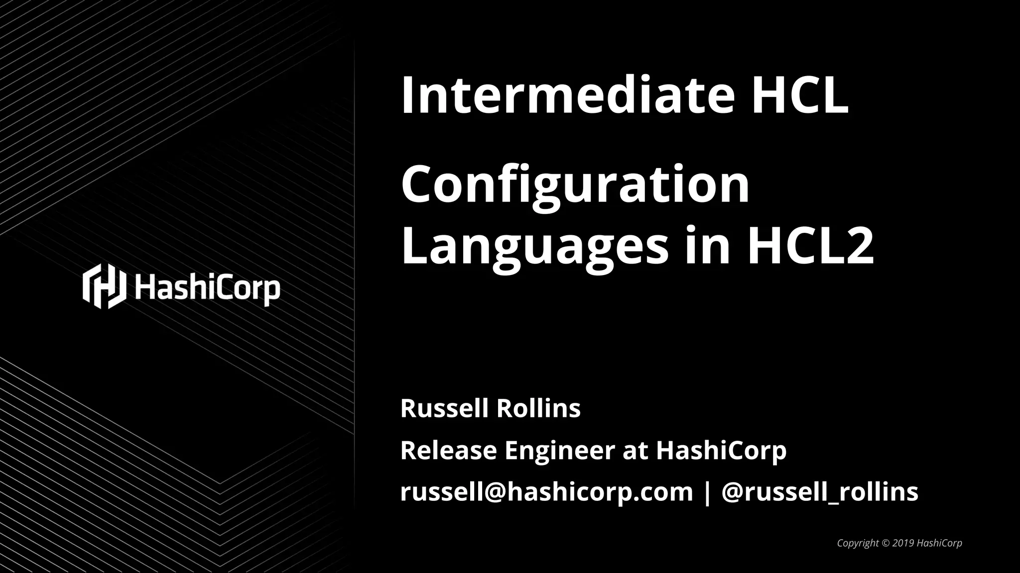 Intermediate HCL: Configuration Languages in HCL2 | PPT