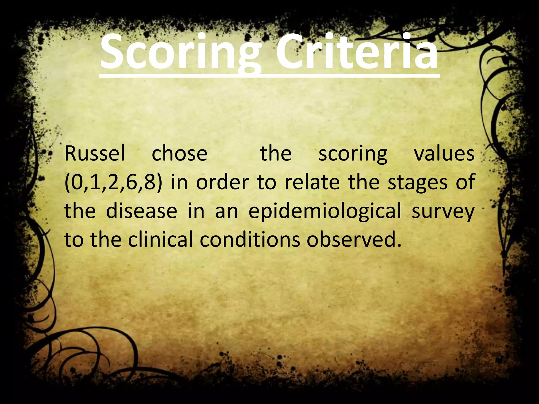 Russells Periodontal Index And Cpitn Probe Pptx