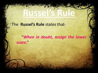 Russell’s Periodontal Index & CPITN Probe | PPTX