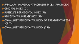 RUSSELS PERIODONTAL INDEX- periodontology | PPTX