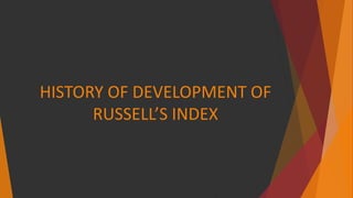 RUSSELS PERIODONTAL INDEX- periodontology | PPTX