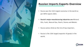 Russia import export data | PPT