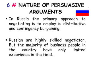 Russia ( 12 variables in negotiation) | PPT