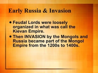 Russia 1400s 1700s