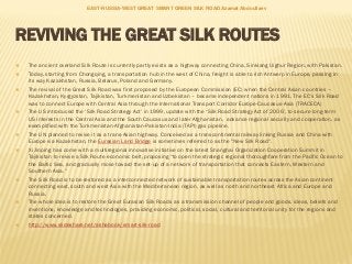 Russia and great silk road | PDF | Asia Travel | Travel Locations