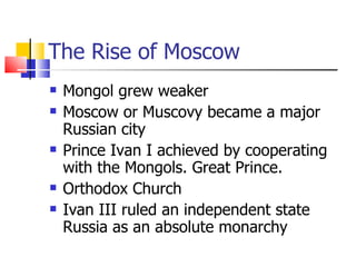 Russiaandthe Mongols | PPT