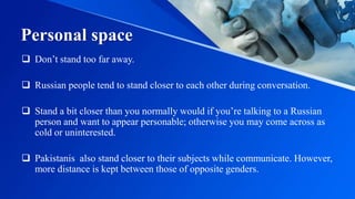 Pakistan And Russia Non-verbal communication | PPT