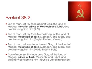 Russia in Bible Prophecy | PPTX