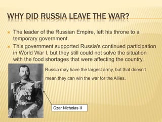 Russia in world war i | PPTX