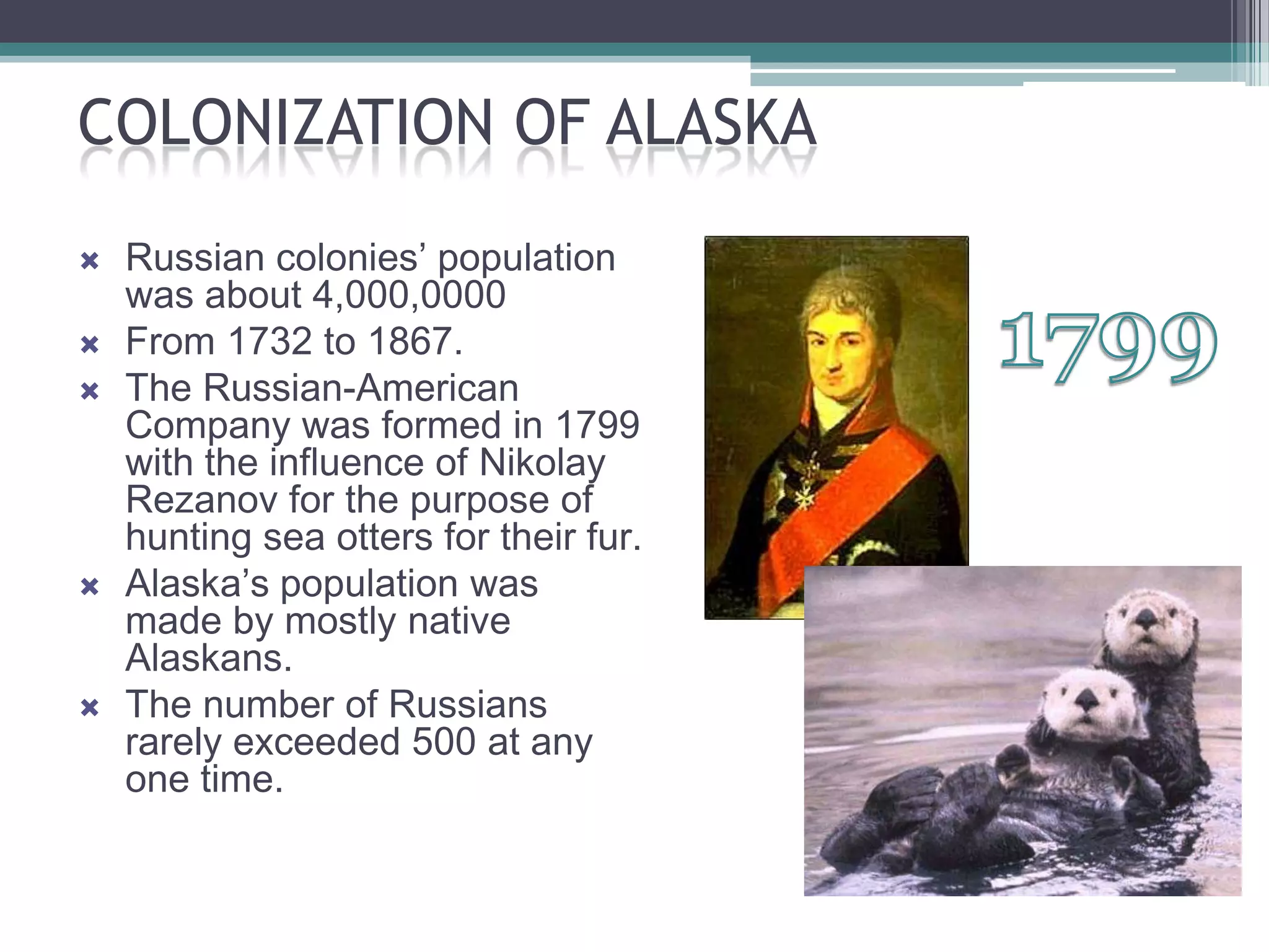 Russian american colonies | PPTX | North America Travel | Travel Locations