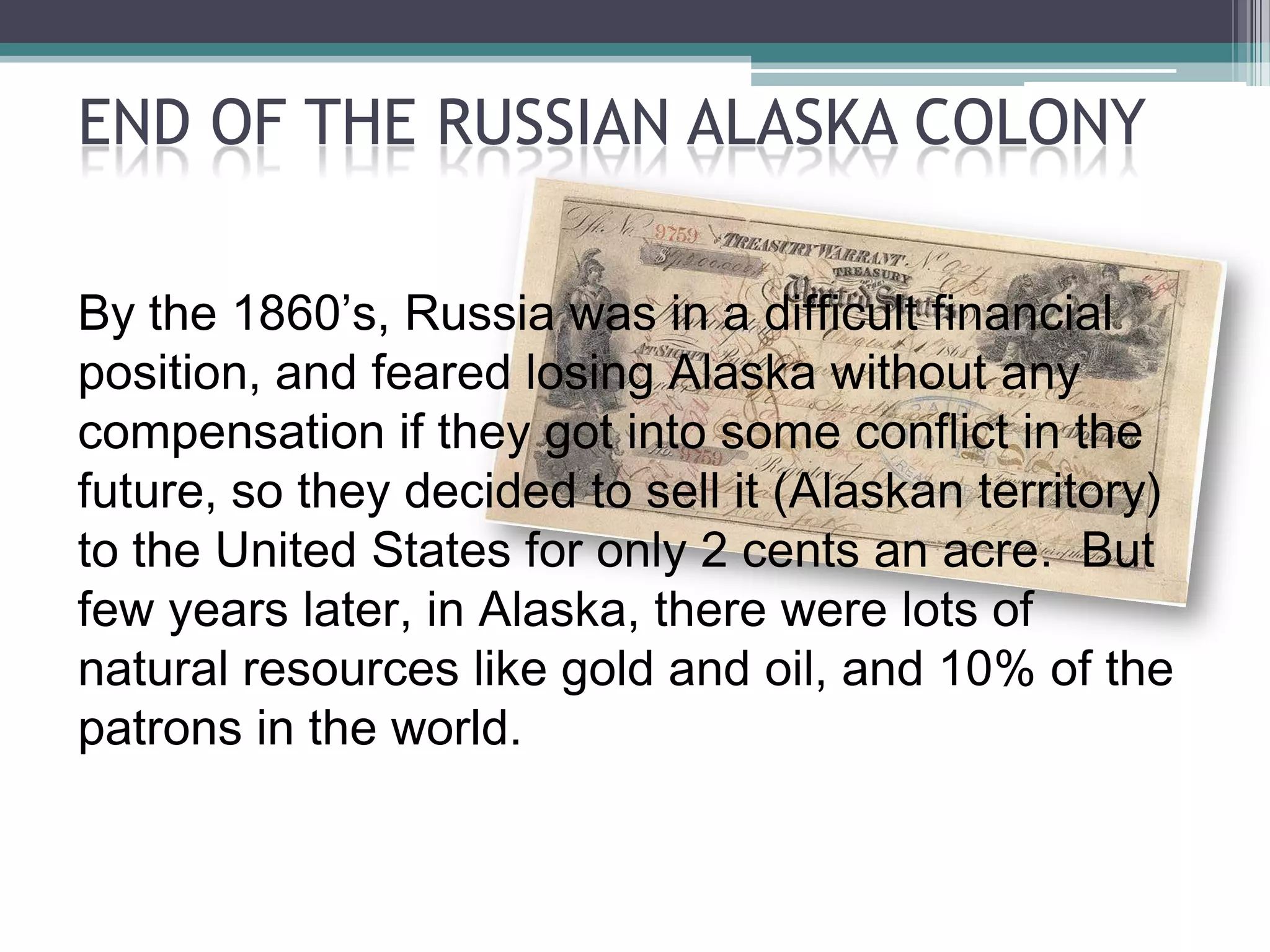 Russian american colonies | PPTX | North America Travel | Travel Locations