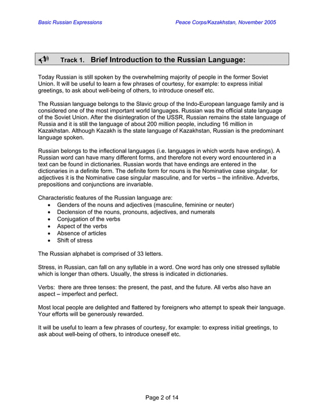 Basic Russian Language Course | PDF | Musicals | Genres