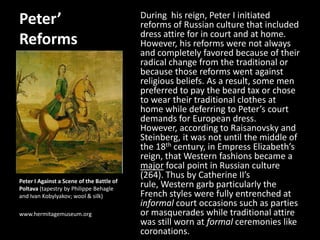 Russian 18th Century Attire | PPTX