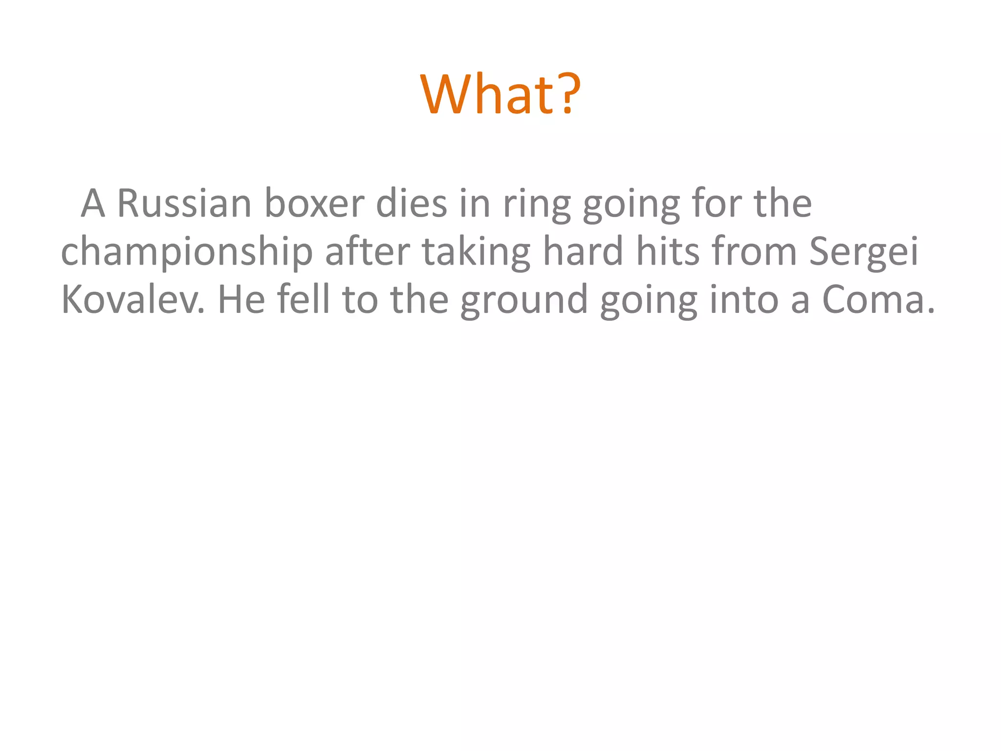 Russian boxer | PPTX