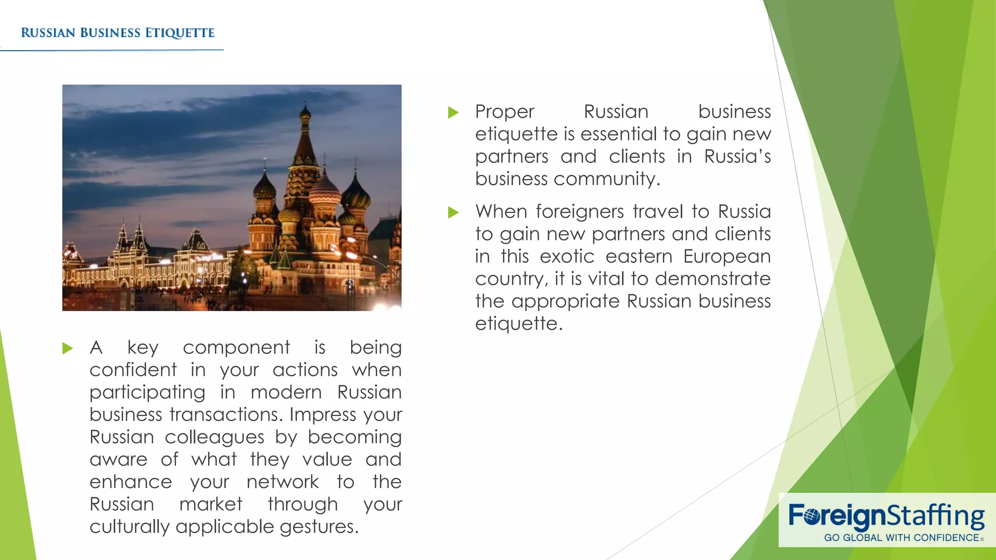 Russian business etiquette | PPT