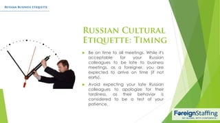 Russian business etiquette | PPT