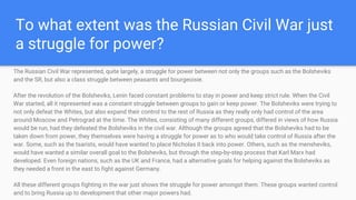 Russian civil war | PPT