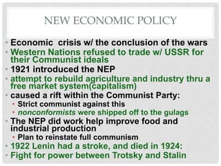 Russian Civil War - Inner Turmoil Lecture II.ppt