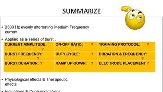 Russian current (Electrotherapy) | PPTX
