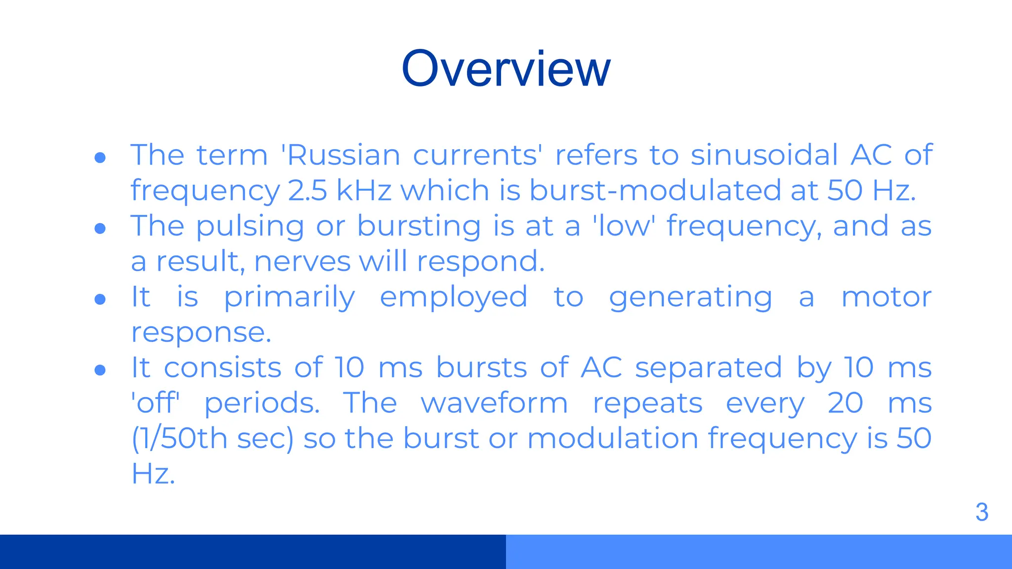 Russian Current / Burst Mode Alternating Current (BMAC) | PPTX