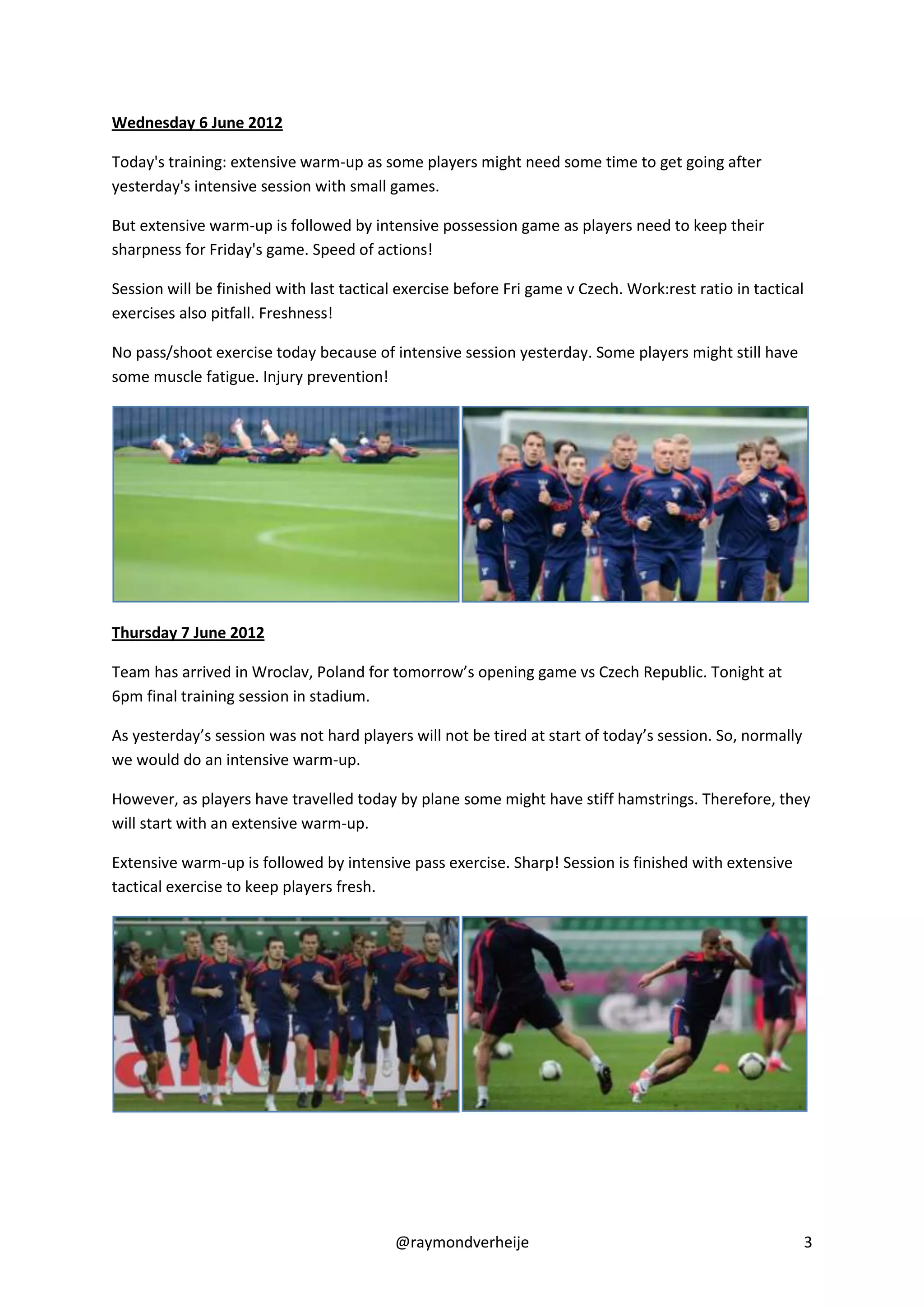 Russian FA Euro 2012 preparation | DOCX