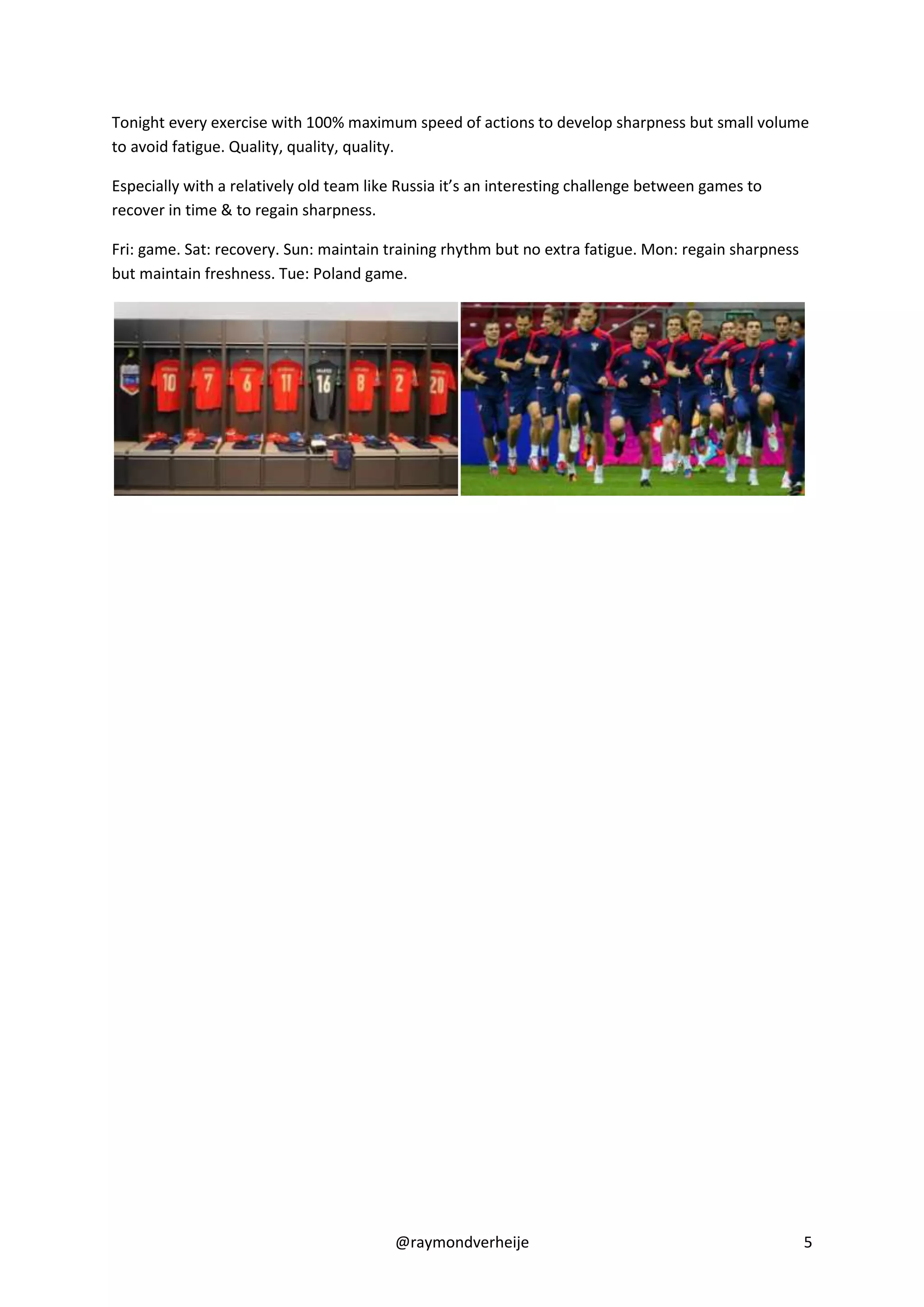 Russian FA Euro 2012 preparation | DOCX