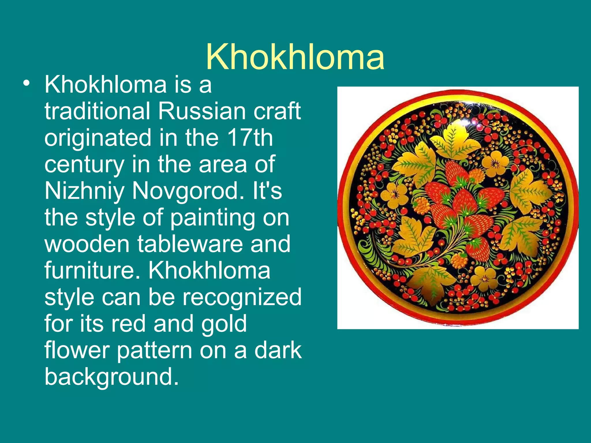 Russian folk crafts | PPT