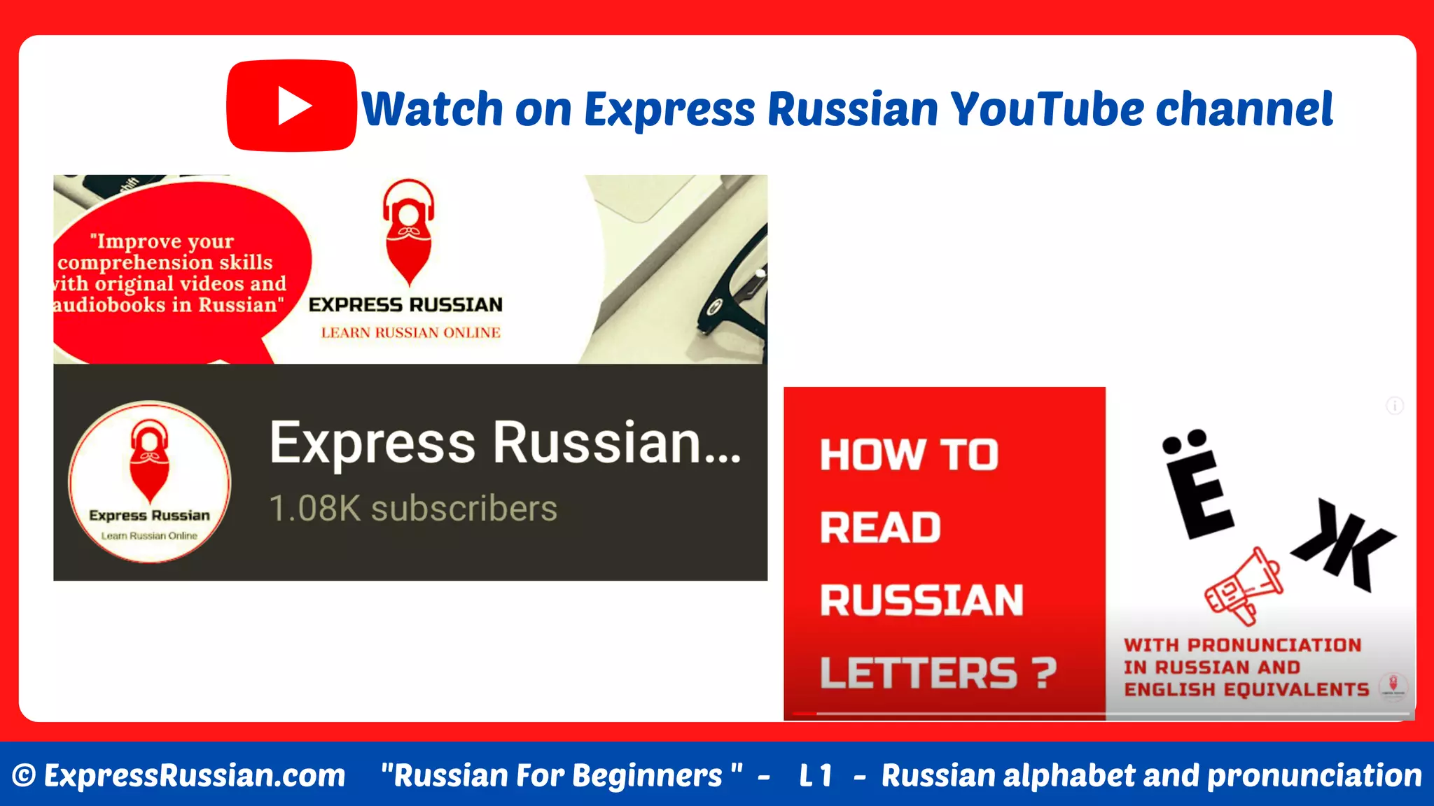 Russian for beginners - Russian alphabet and pronunciation | PDF