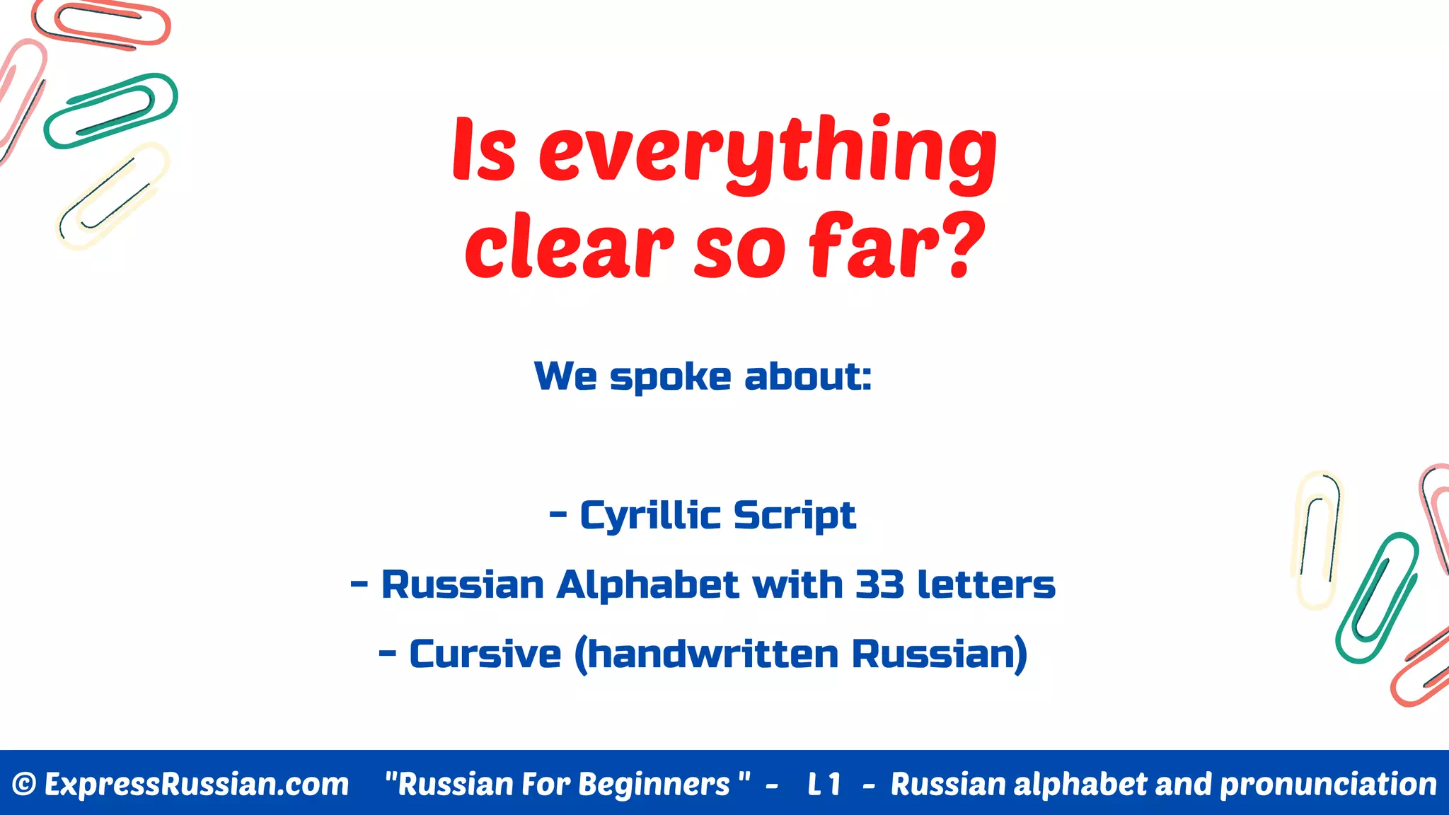 Russian for beginners - Russian alphabet and pronunciation | PDF