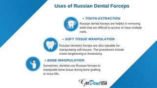 Russian Forceps Instruments for Dental Procedures | PDF