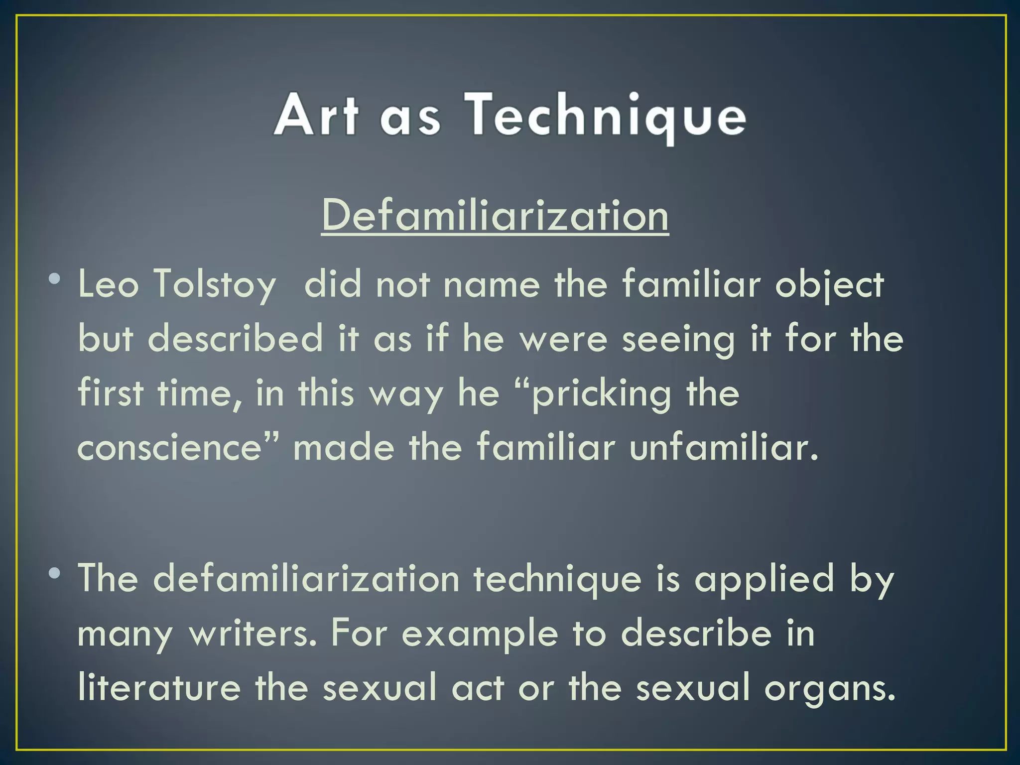 Russian formalist | PPT